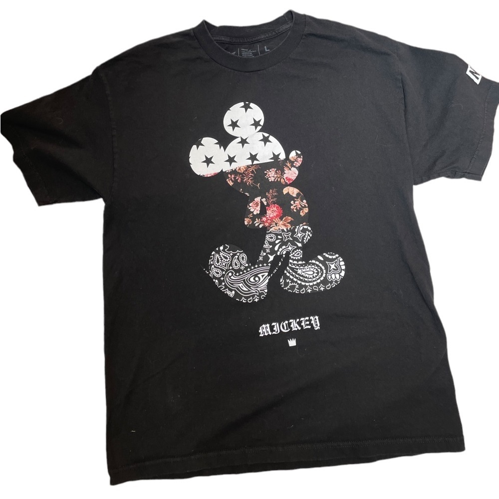 Disneyland Black Unisex Neff Mickey Mouse Tee Size La… - Gem